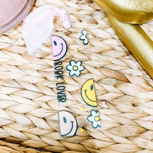 Retro Happy Face Bookmark Smile Face Bookmark Retro Happy Face ...