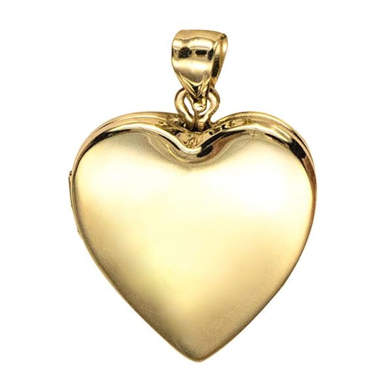 SOLID 9ct Gold Heart Memorial Locket Pendant, Pet Urn Necklace ...