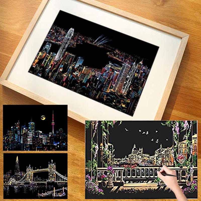 Scratchboard Art - Etsy