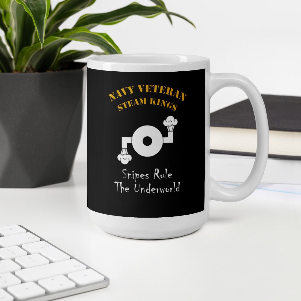 Boiler Tech 15 Oz Coffee Mug, Navy Veteran, Gift for Boiler Tech, Snipe ...