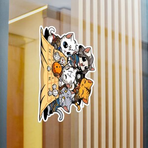 Chibi Cats Playing Dnd Sticker, DM Sticker, Dnd Sticker, RPG Sticker ...