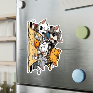 Chibi Cats Playing Dnd Sticker, DM Sticker, Dnd Sticker, RPG Sticker ...