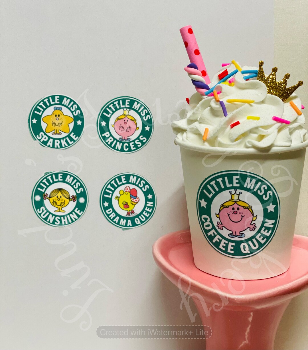 Little Miss Coffee Queen Faux Whipped Cream Coffee Drink Frappuccino ...