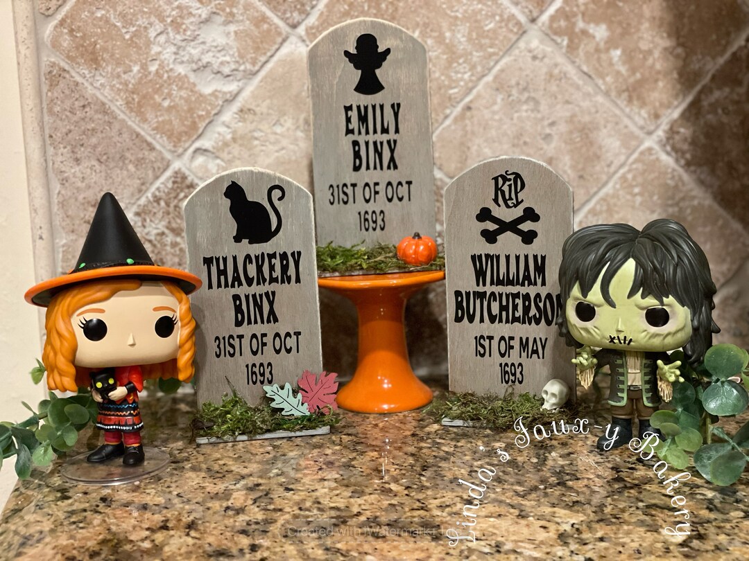 Halloween Hocus Pocus Tombstone / William Billy Butcherson / Thackery ...