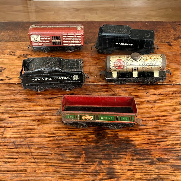 Tin Train Set - Etsy