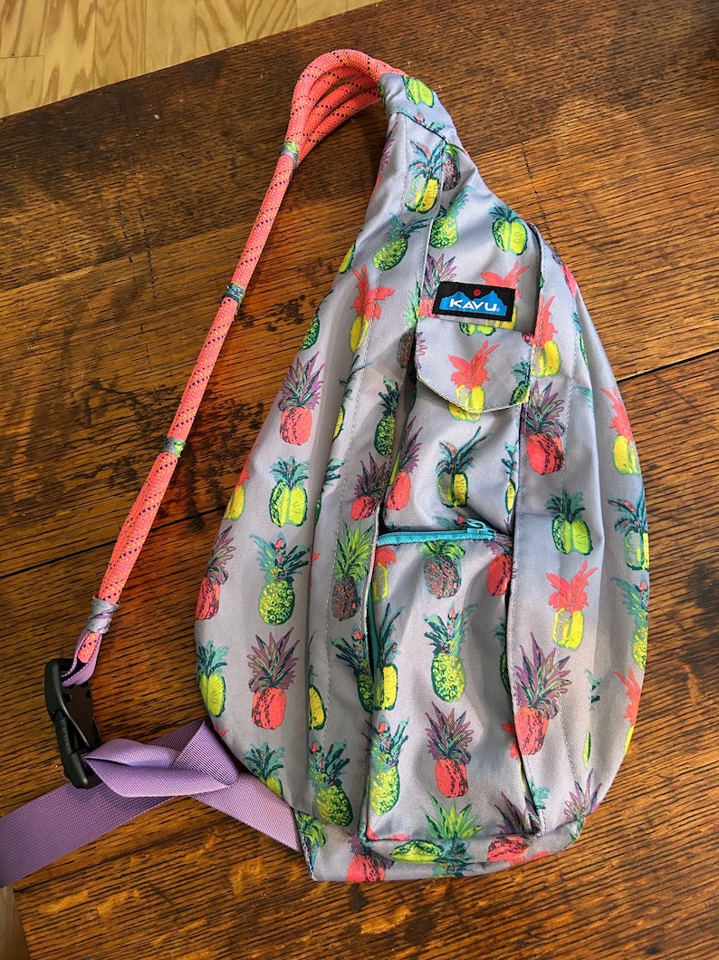 Kavu Rope Sling Crossbody Bag With Pineapples - Etsy