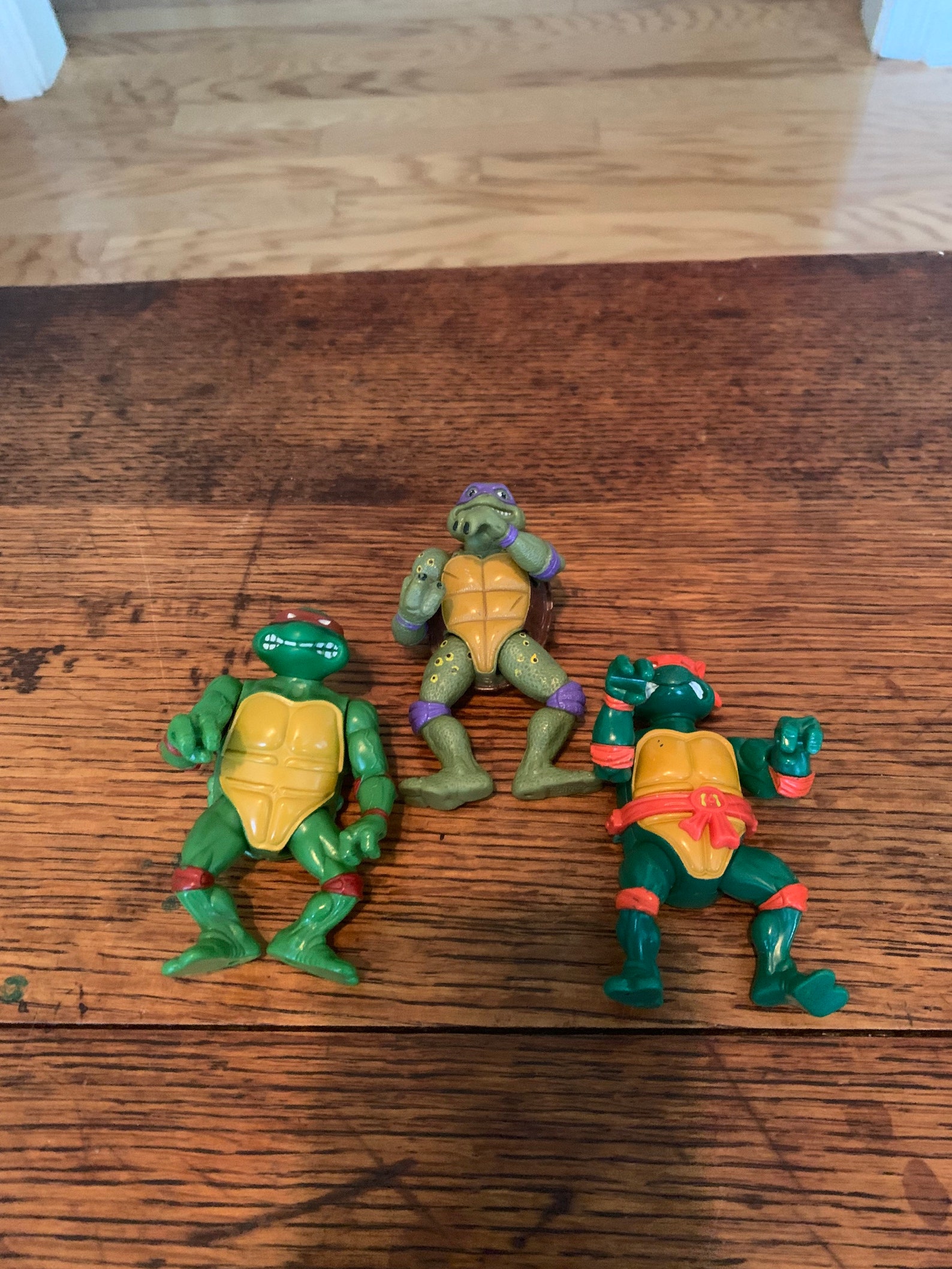 Set of Three Teenage Mutant Ninja Turtles Action Figures - Etsy