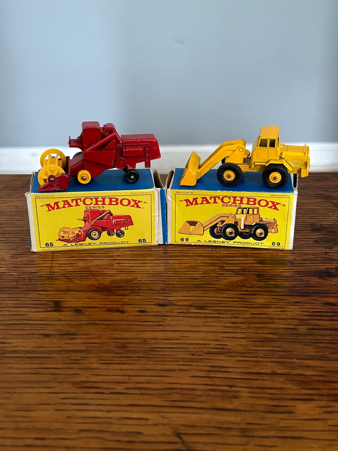 Two Original Matchbox Cars - Matchbox Hatra Tractor Shovel (69) and ...