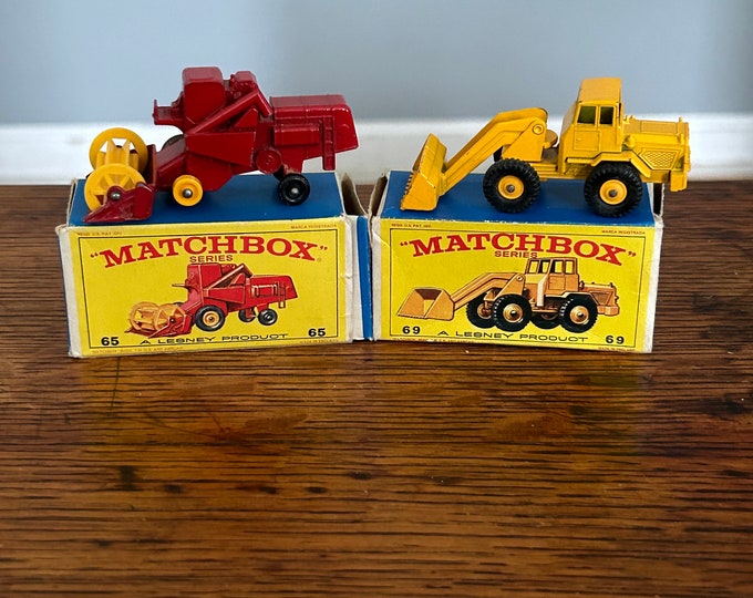 Two Original Matchbox Cars - Matchbox Hatra Tractor Shovel (69) and ...