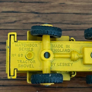 Two Original Matchbox Cars - Matchbox Hatra Tractor Shovel (69) and ...