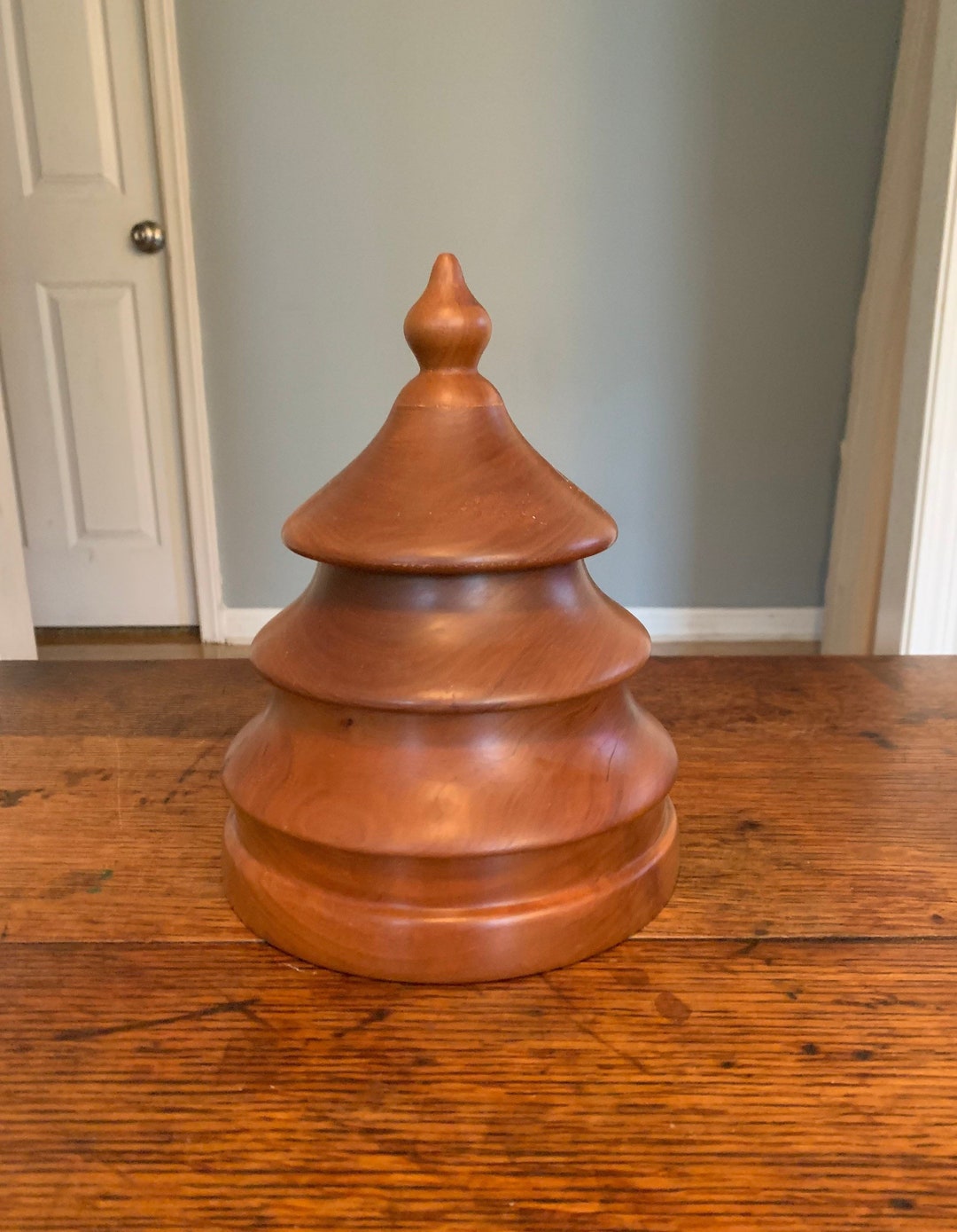 Handturned Wooden Cherry Christmas Tree Trays / Nesting Bowls - Etsy