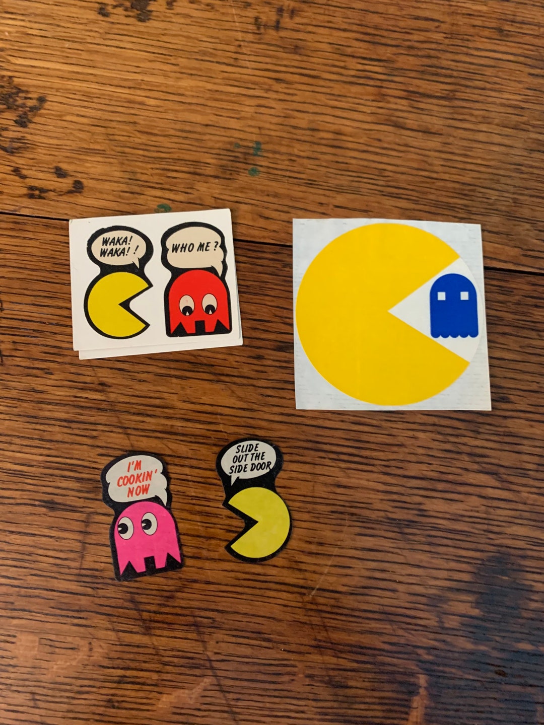 Vintage Pac Man Stickers - Etsy