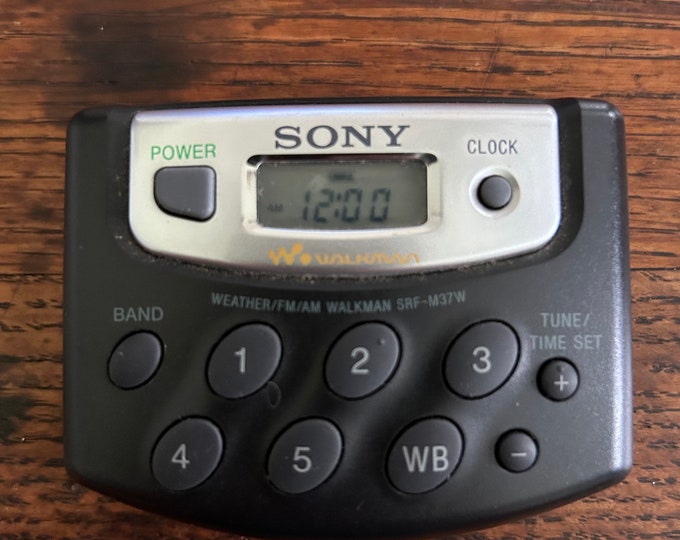 Sony Walkman Model SRF-M37W Compact Portable Am/fm/weather Radio - Etsy
