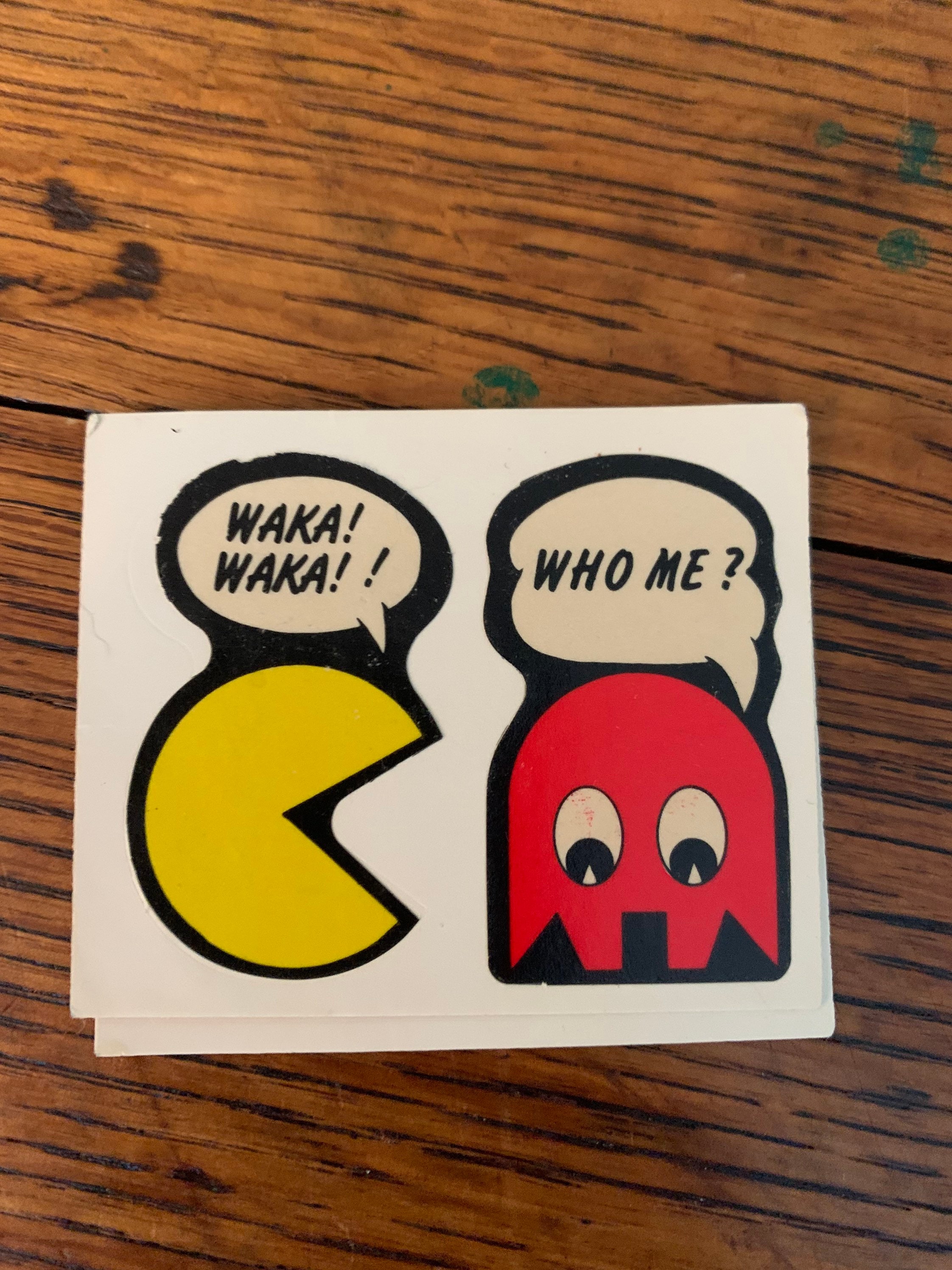 Vintage Pac Man Stickers - Etsy