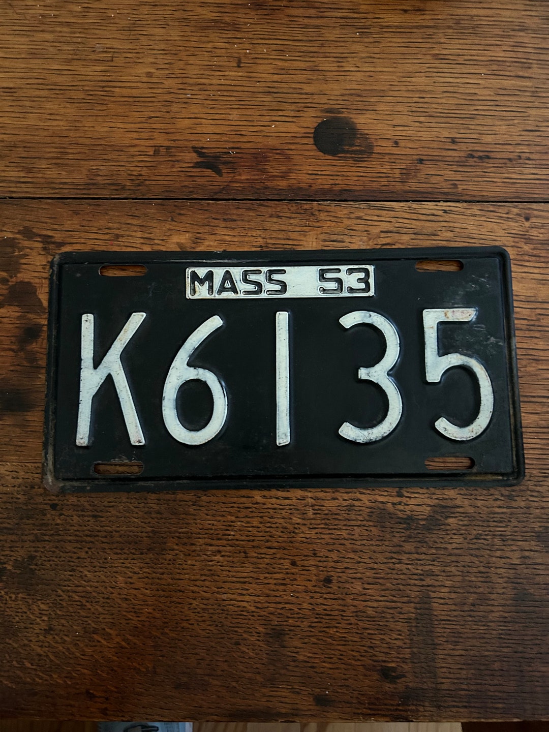 Vintage 1953 Massachusetts License Plate - Etsy