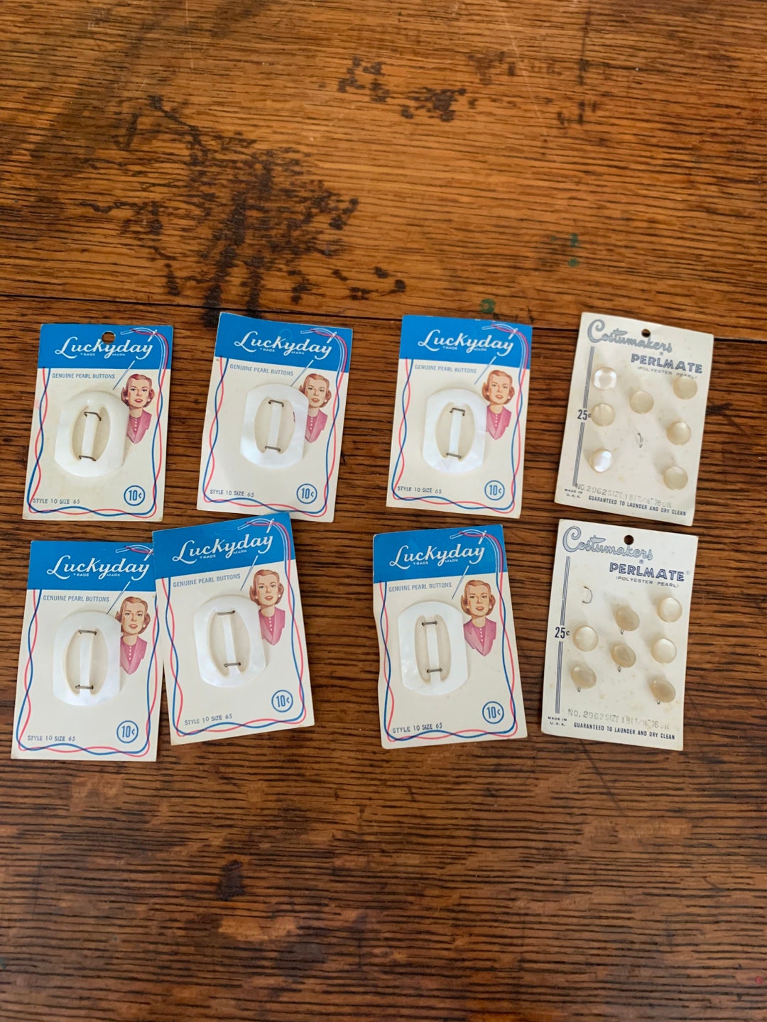 Vintage Genuine Pearl Buttons and Buckles - Etsy