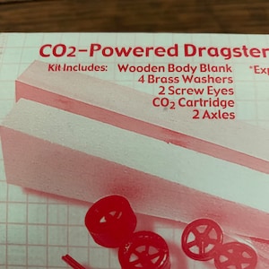 Pitsco CO2 Metric Dragster Kit - Etsy