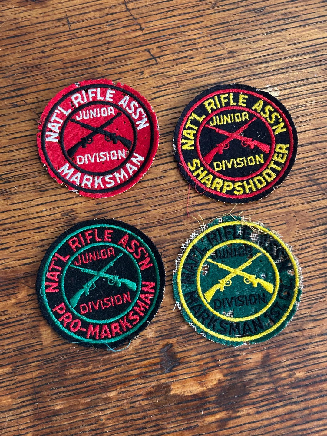 Set of Four Vintage NRA Junior Division Marksman Patches - Etsy