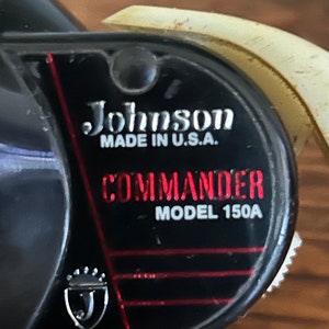 Vintage Johnson Commander Model 150a Fishing Reel - Etsy
