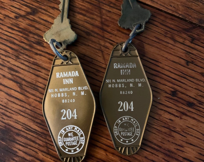 Vintage Hotel Keychains and Keys - Etsy