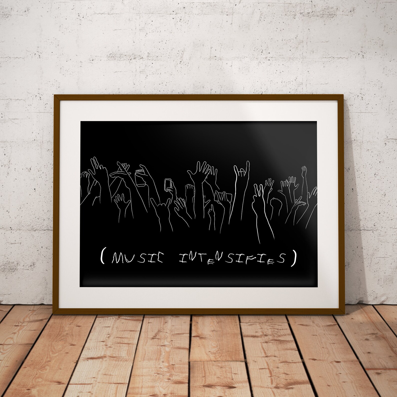 Music Festival Drawing, Concert Drawing, One Line Drawing, Printable ...
