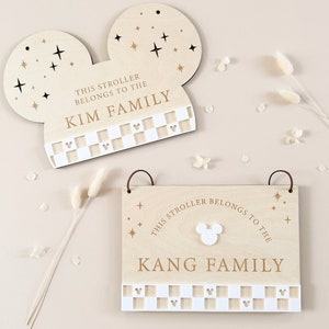 Family Stroller Sign | Disneyland Theme Parks - Etsy