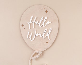 Acrylic Birth Announcement Sign Photo Prop Hospital Newborn New Baby ...