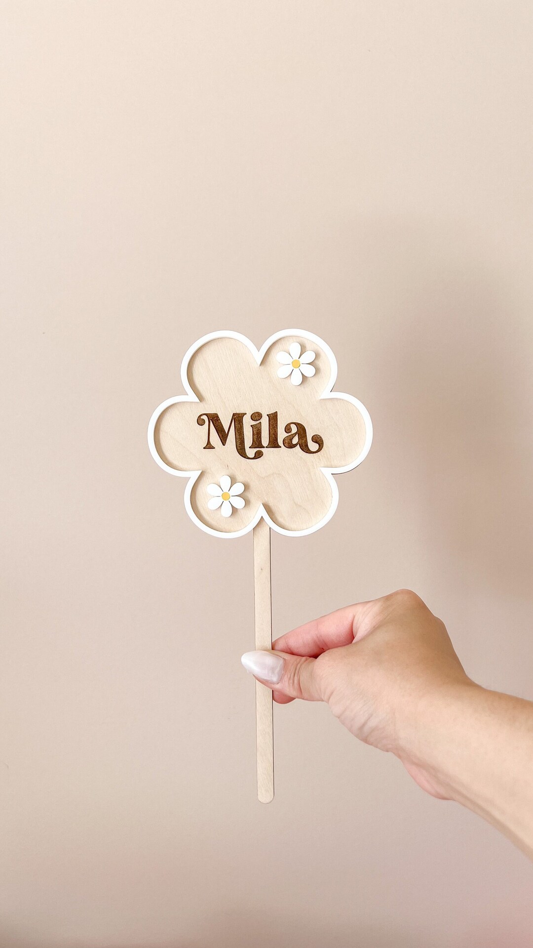 Daisy Wand | Personlized Wood Wand | First Birthday | Nursery Gift ...