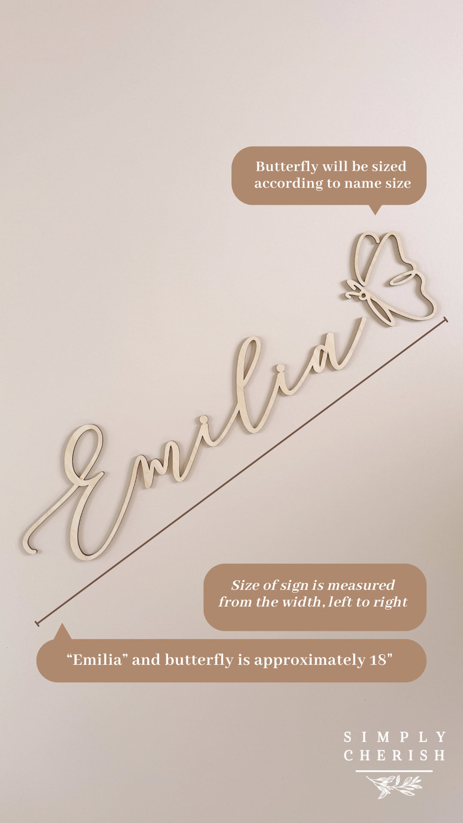 Custom Name Sign | Backdrop Sign | Personalized Baby Name Wall Banner ...