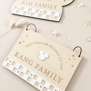 Family Stroller Sign | Disneyland Theme Parks - Etsy
