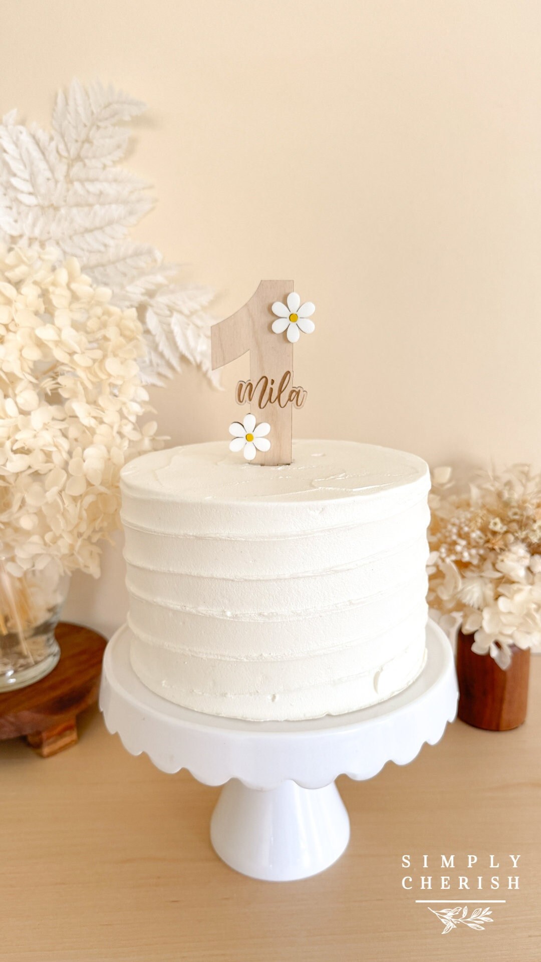 Daisy Cake Topper | Smash Cake Topper | Daisy One | Daisy 1st Birthday ...