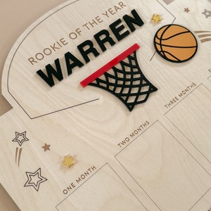 First Year Birthday Board | My First Year | Baby Boy | Rookie of the ...