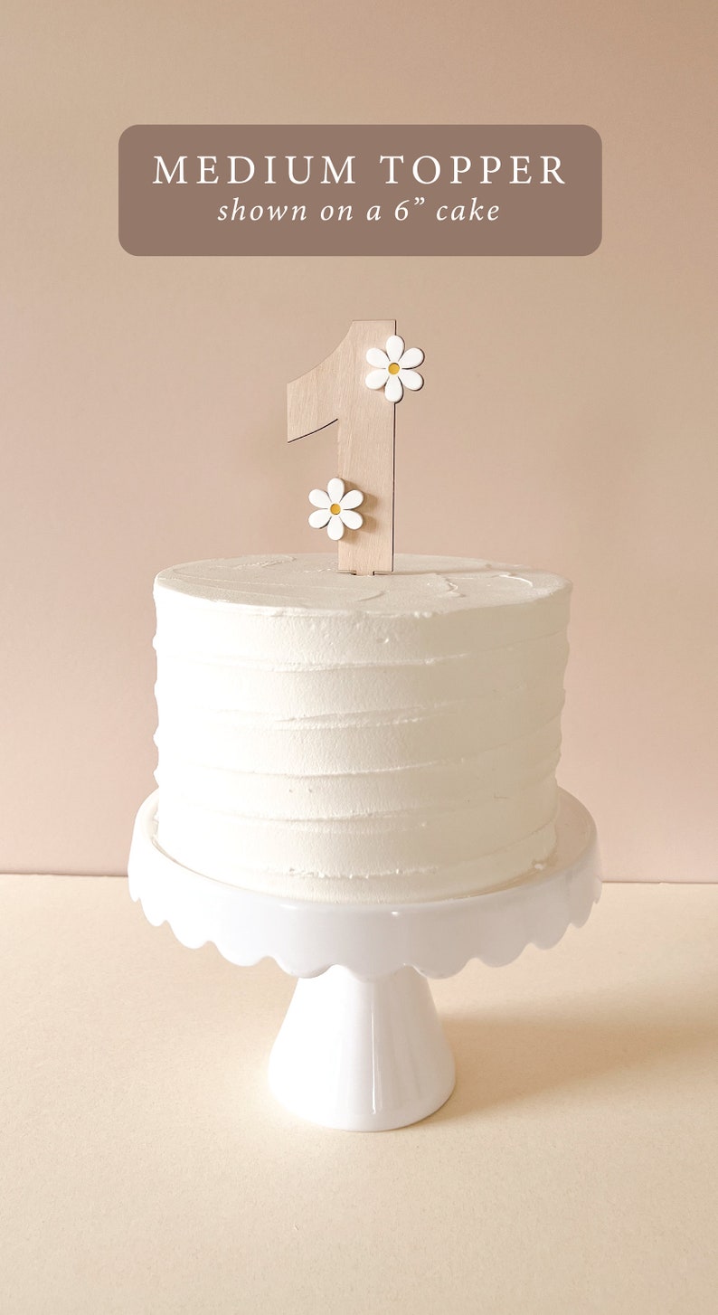 Daisy Cake Topper Smash Cake Topper Daisy One Daisy 1st - Etsy
