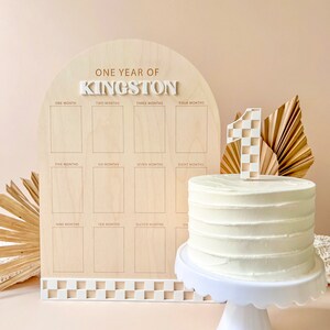 Checkered Boho Birthday Cake Topper | Boy First Birthday | Smash Cake ...