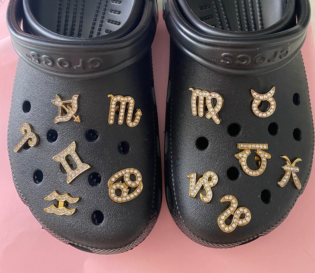Crocs Charm Zodiac in Gold. - Etsy