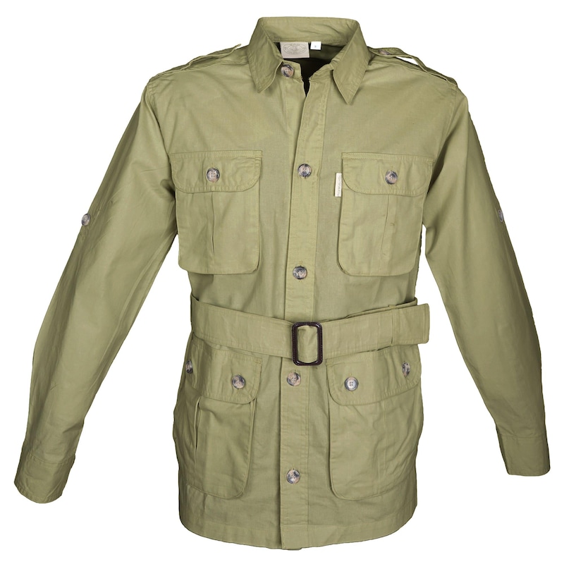 Men Cotton Safari Jacket - Etsy UK