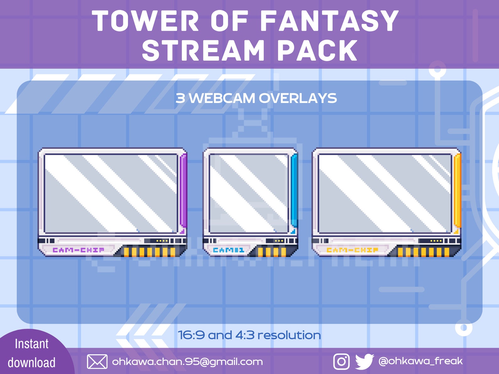 Full Tower of Fantasy Animated Stream Pack / Twitch / Youtube ...