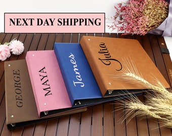 Personalized Binder, Custom Binder, Leather Binder, 3-ring Binder ...