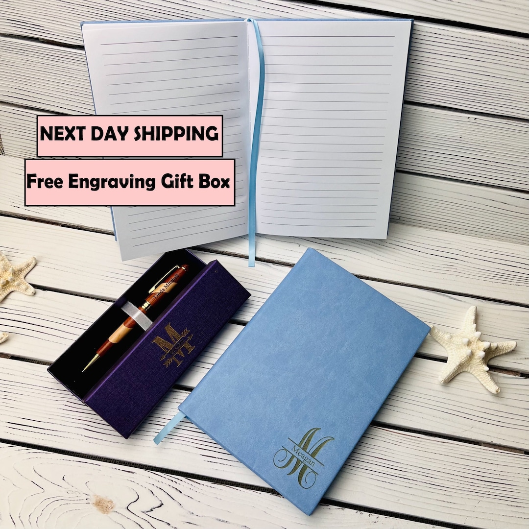 Gift Set Journal + Pen Gift Box + Pen,christmas Gifts, Personalized ...