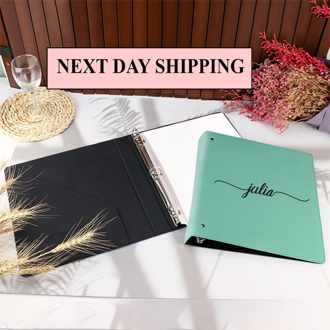 Leather Refillable Binder, Journal, Binder, Personalized Binder ...