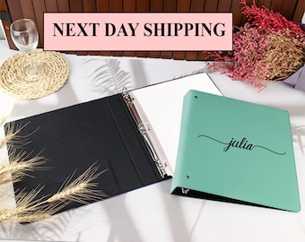 3 Ring Binder Portfolio, Custom Binder Cover, Leather Binder A4, Binder ...