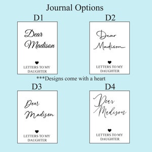Letters to My Daughter, Personalized Journal,dear Daughter Journal ...