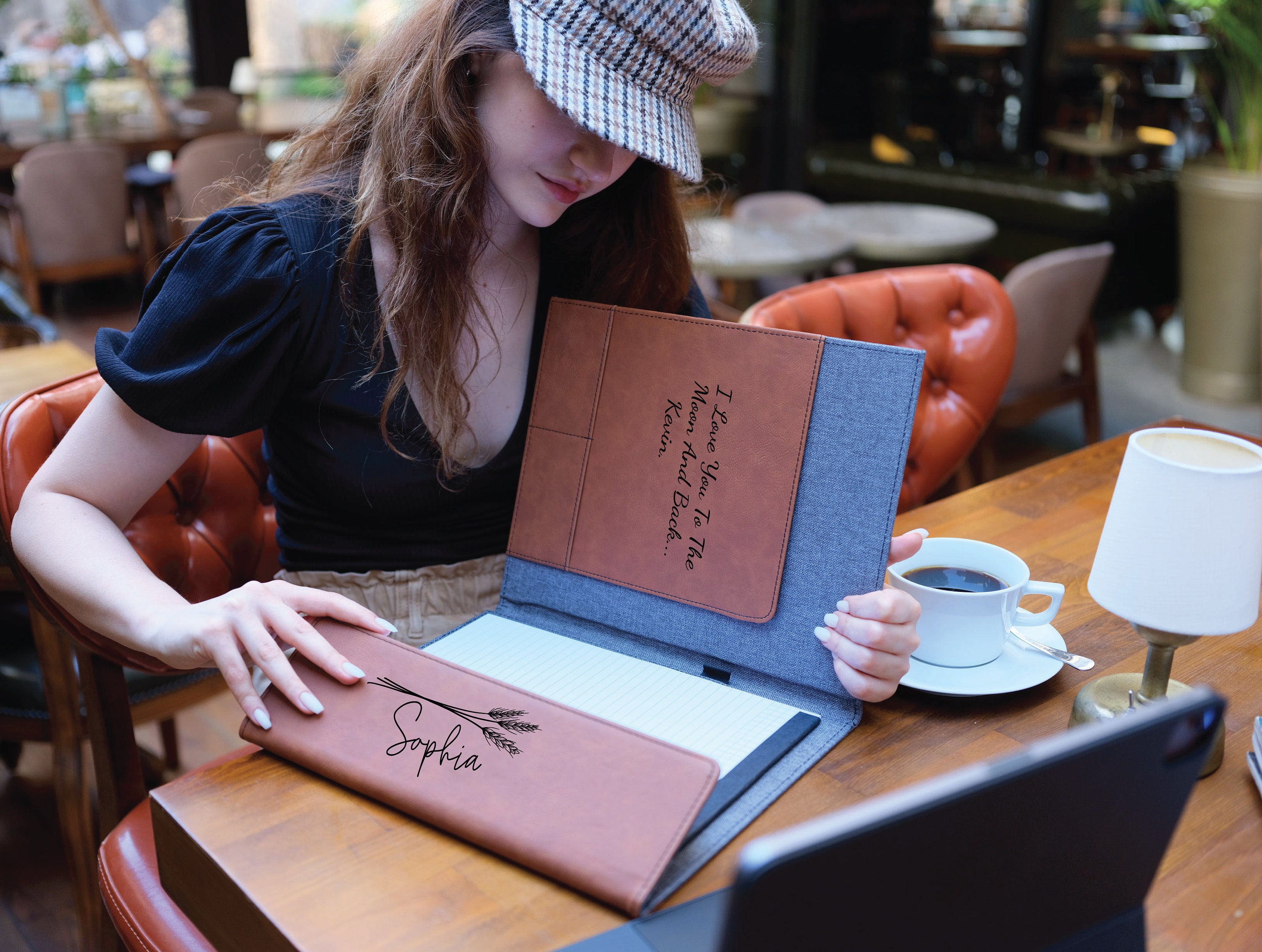 Business Logo Portfolio, Leather Business Padfolio, Small Business Gift ...