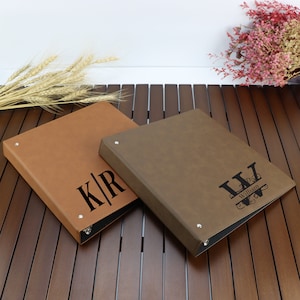 Personalized Binder,leather Binder, Personalized Leather Binder,custom ...