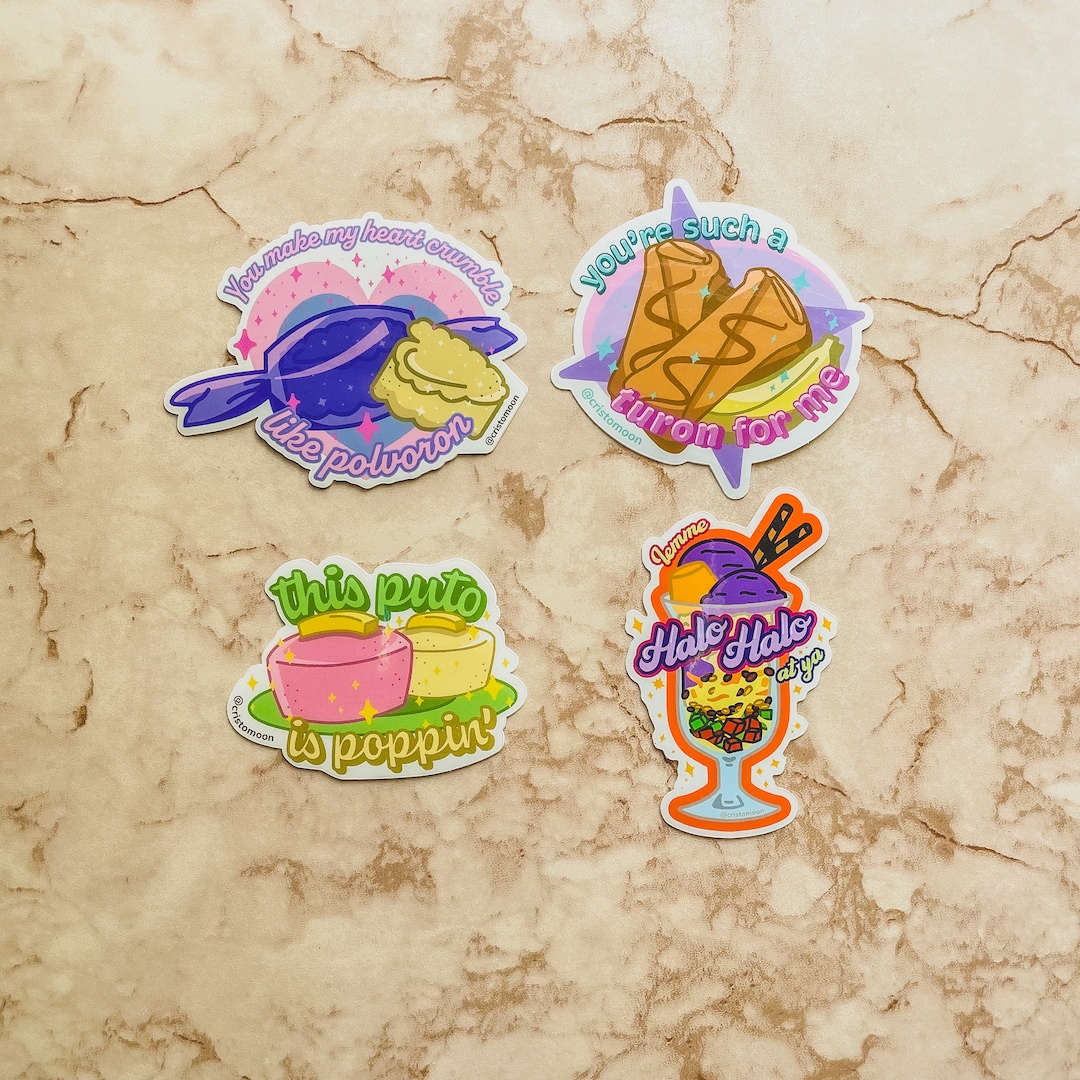 Filipino Food Pun Stickers - Etsy