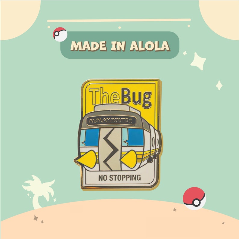 Made in Alola: Pokémon Enamel Pins - Etsy