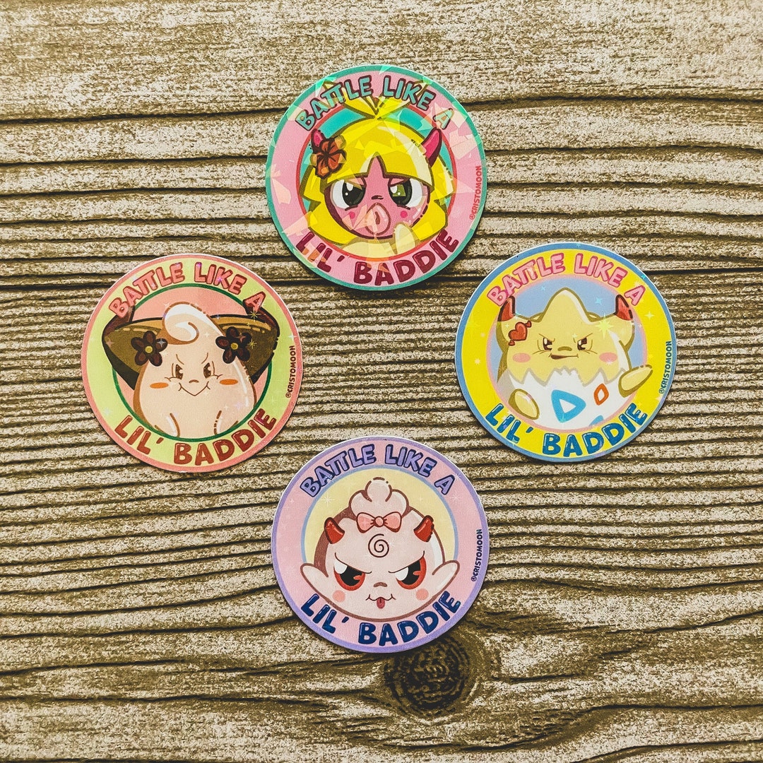 Lil' Baddies: Pokémon Stickers - Etsy