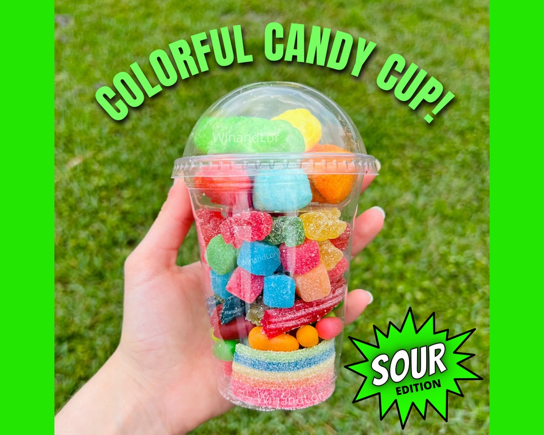 Sour Candy Cup, Sweet Treat Gummy Candy, Sour Straws, Employee Gift ...