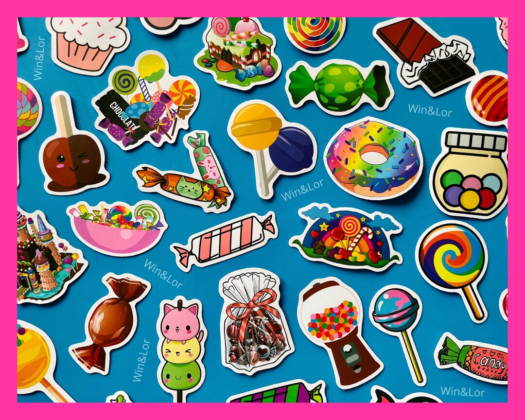 Candy Stickers Mystery Pack Cute Stickers Sweet Candy - Etsy