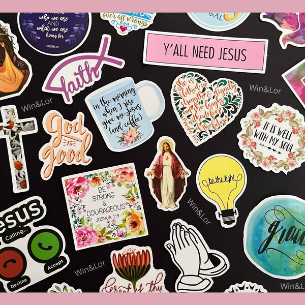 Religious Water Bottle Stickers - Etsy